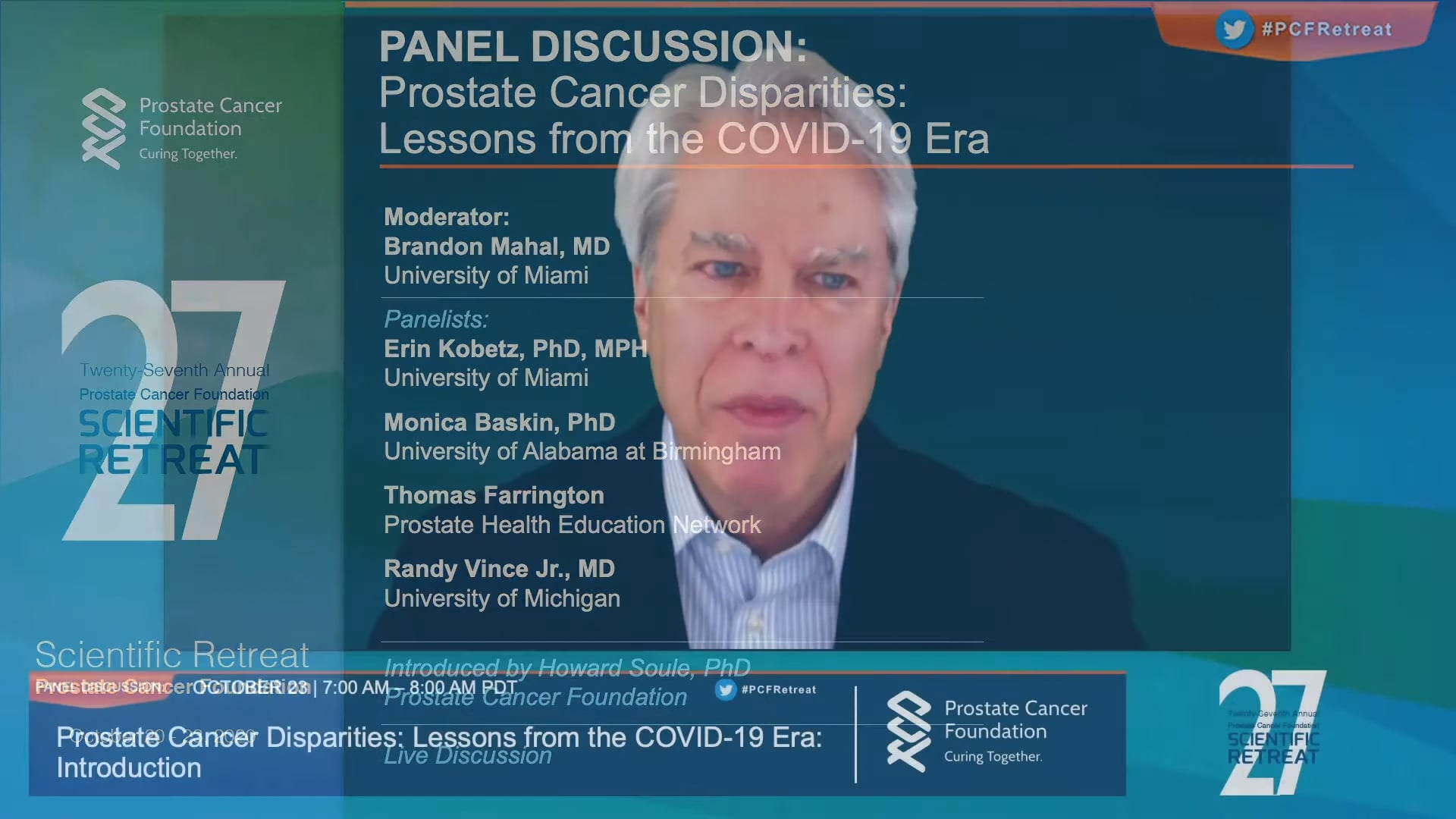 2020 Scientific Retreat- Panel Discussion | Prostate Cancer Foundation