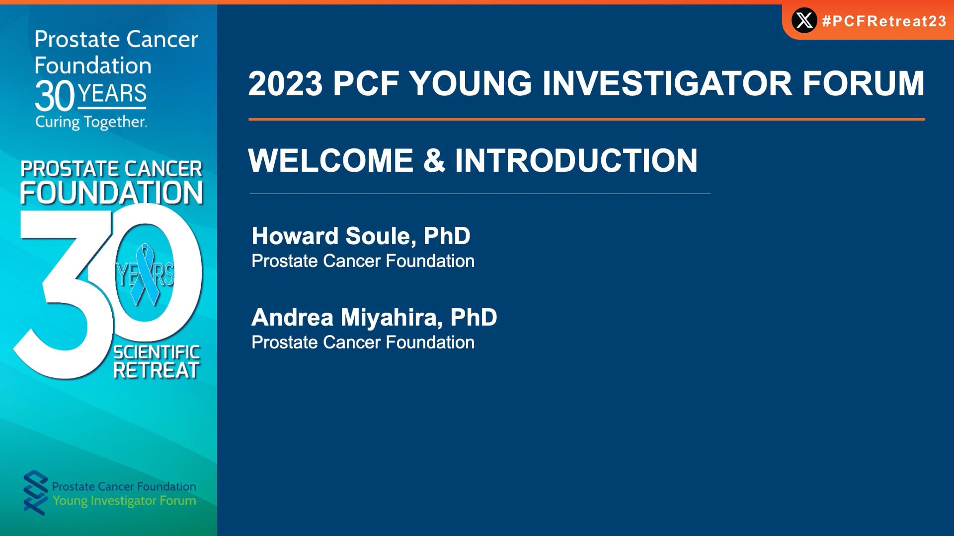 2023 Young Investigator Forum- Welcome & Introduction | Prostate Cancer ...
