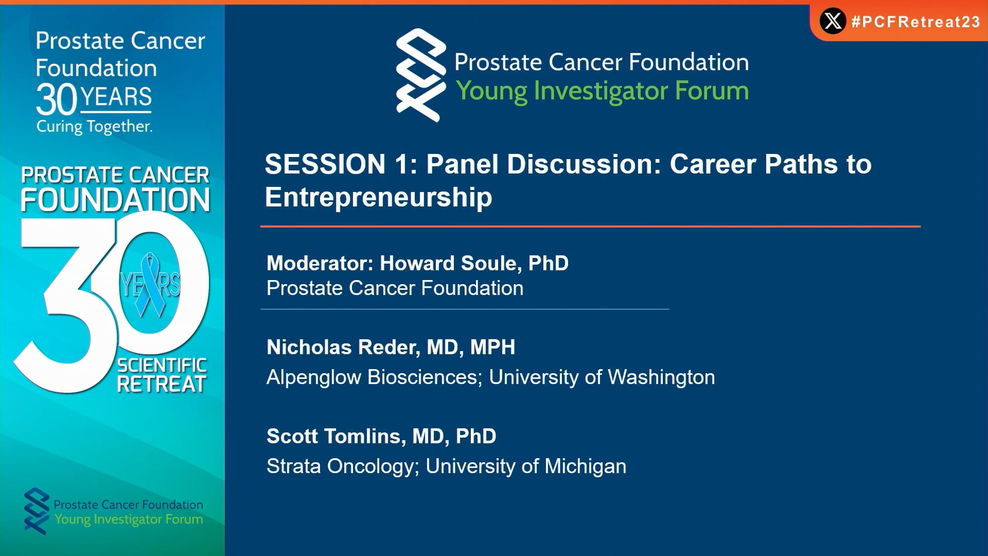 2023 Young Investigator Forum- Session 1 | Prostate Cancer Foundation