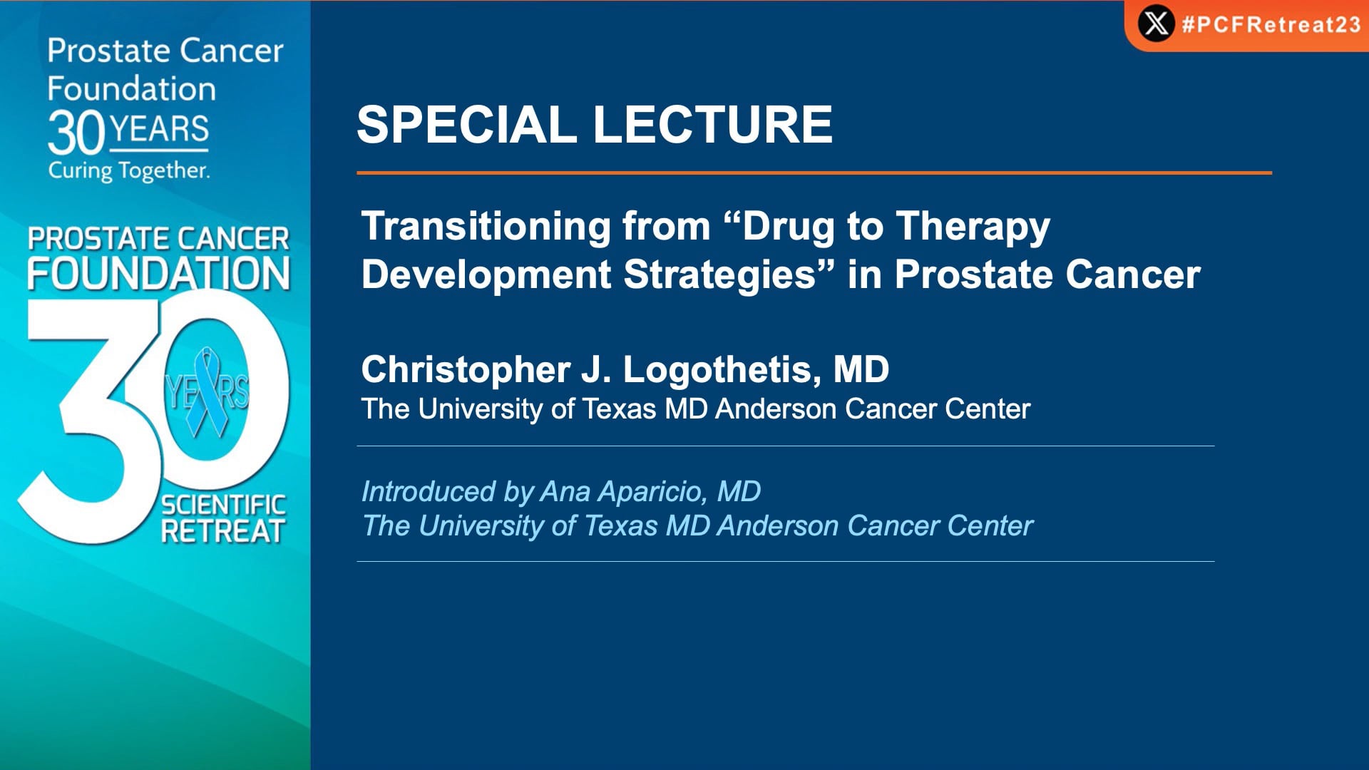 2023 Scientific Retreat: From Drug to Therapy Development Strategies in ...
