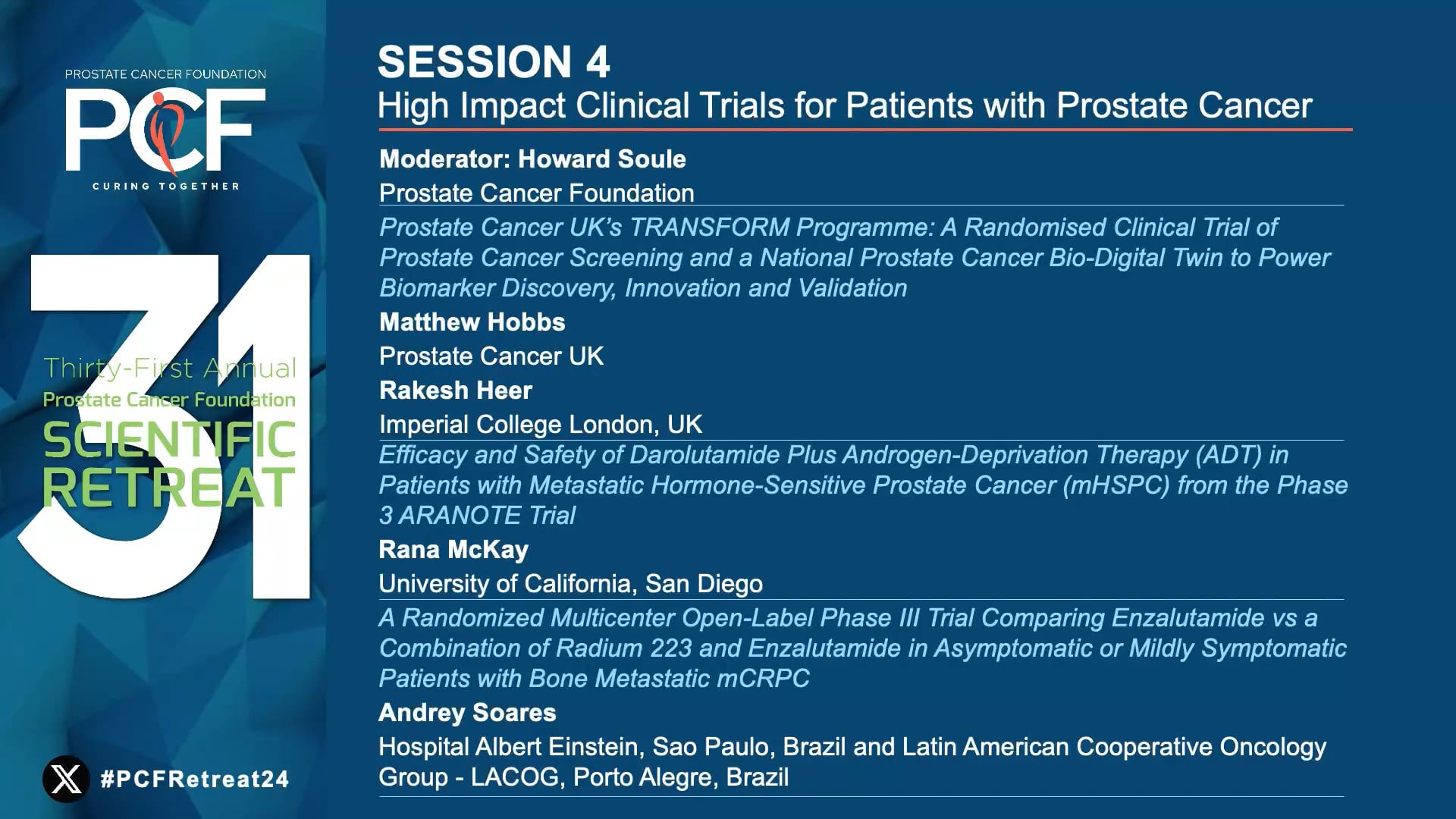 2024 Scientific Retreat- Session 4: High Impact Clinical Trials for ...